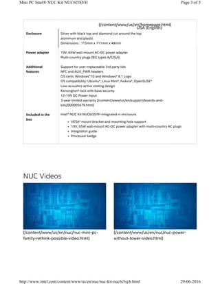 INTEL NUC | PDF