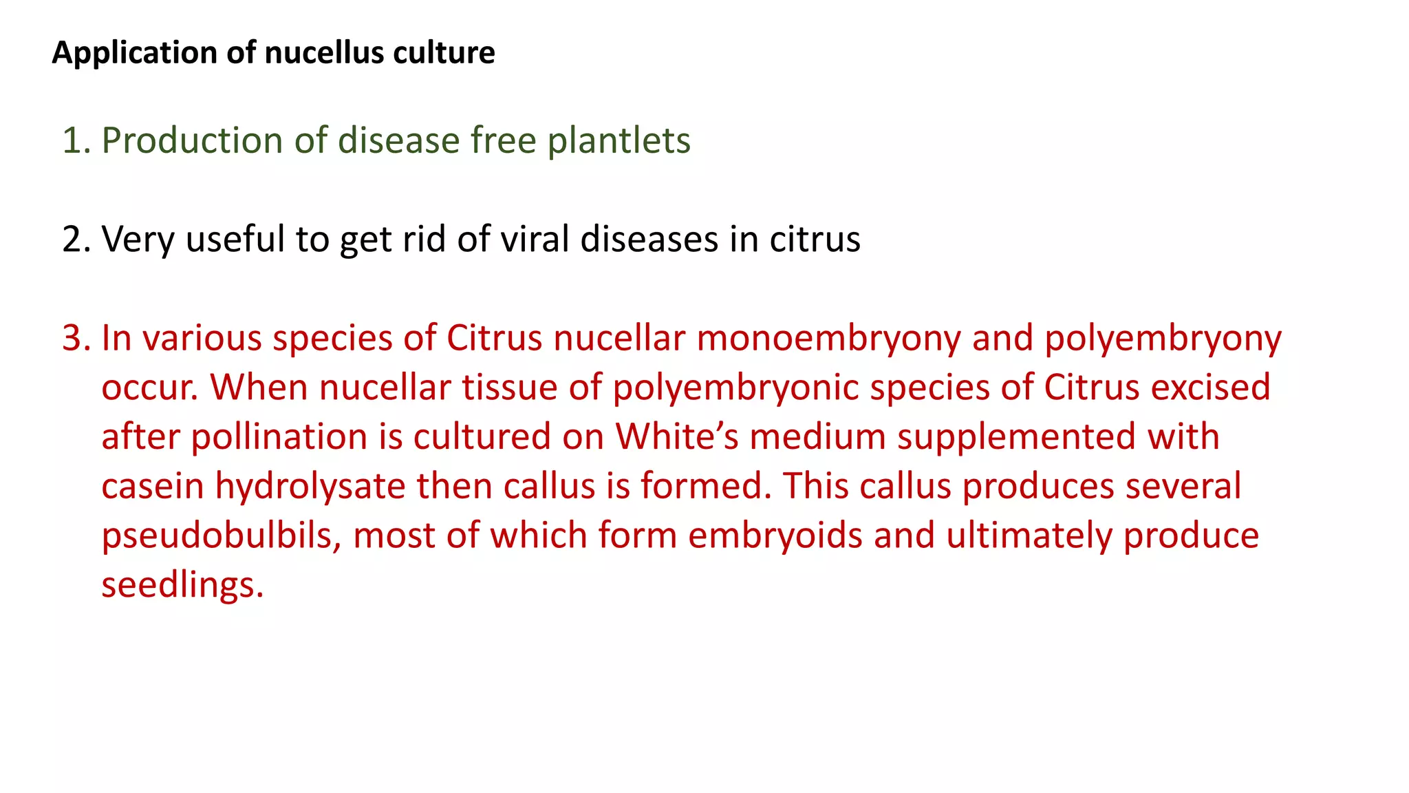 Nucellus culture | PPTX