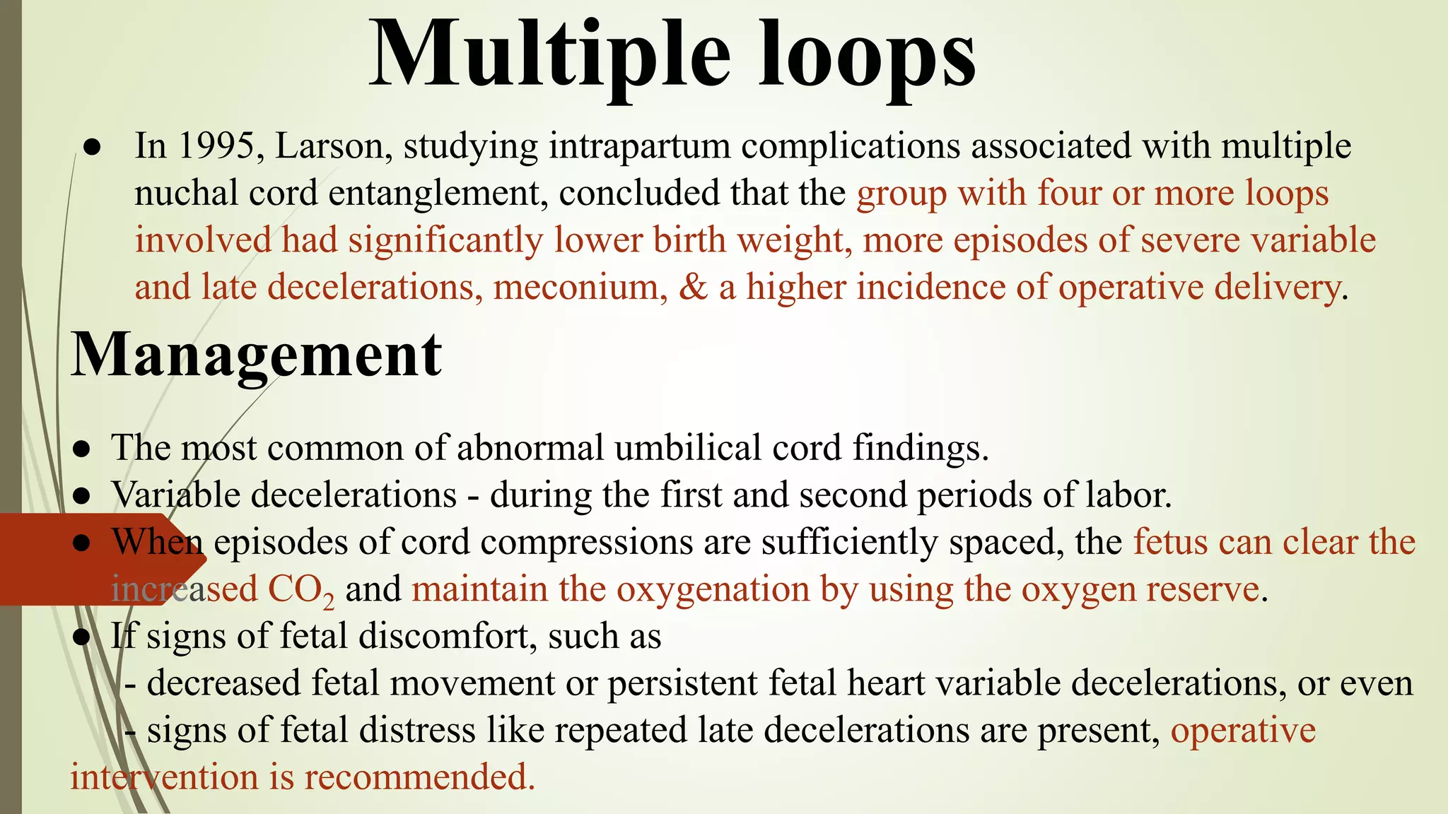 Cord-Around-the Neck (Nuchal Cord) - Rivin | PPTX