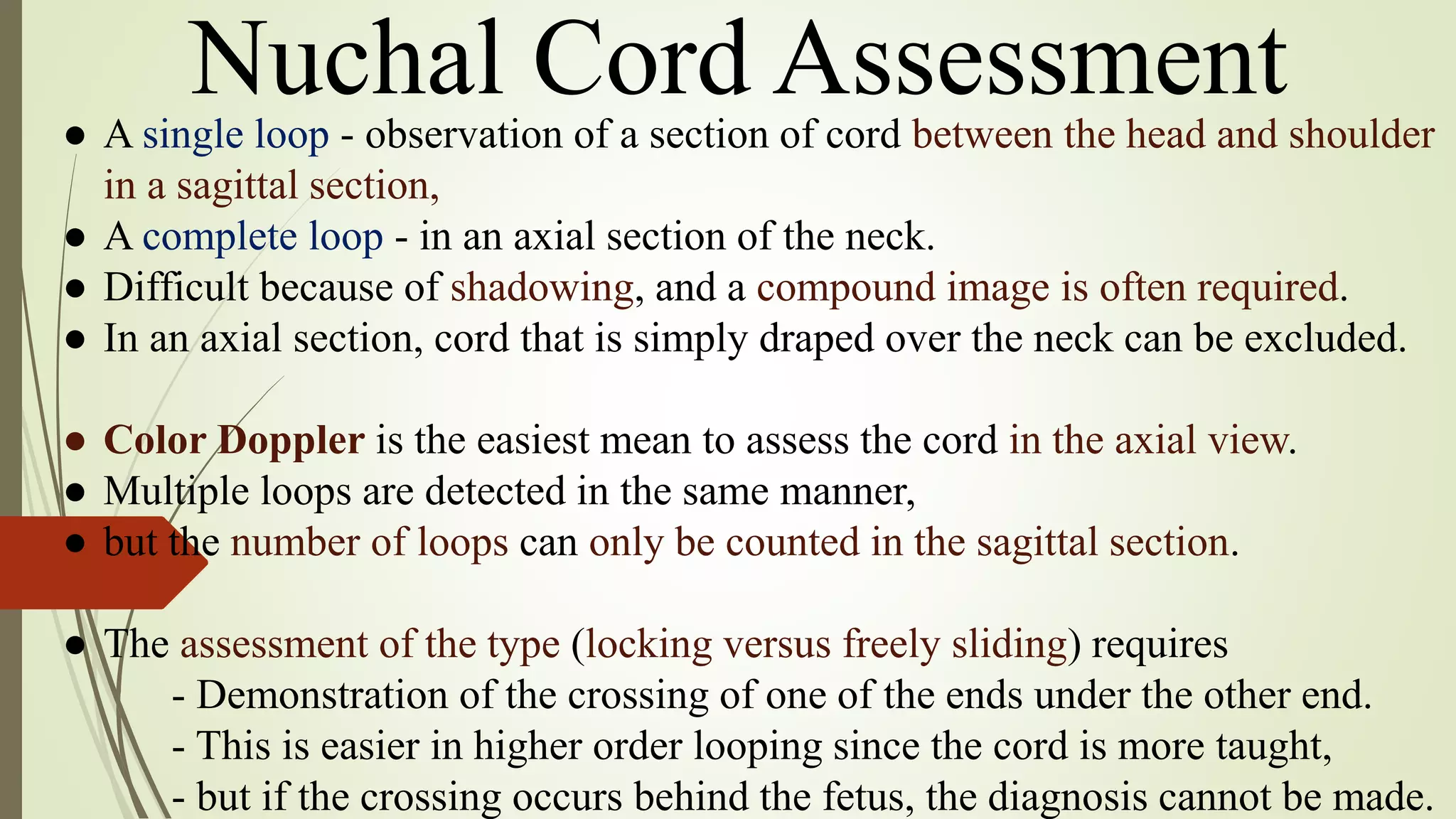 Cord-Around-the Neck (Nuchal Cord) - Rivin | PPTX