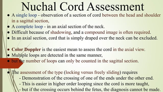 Cord Around The Neck Nuchal Cord Rivin Ppt
