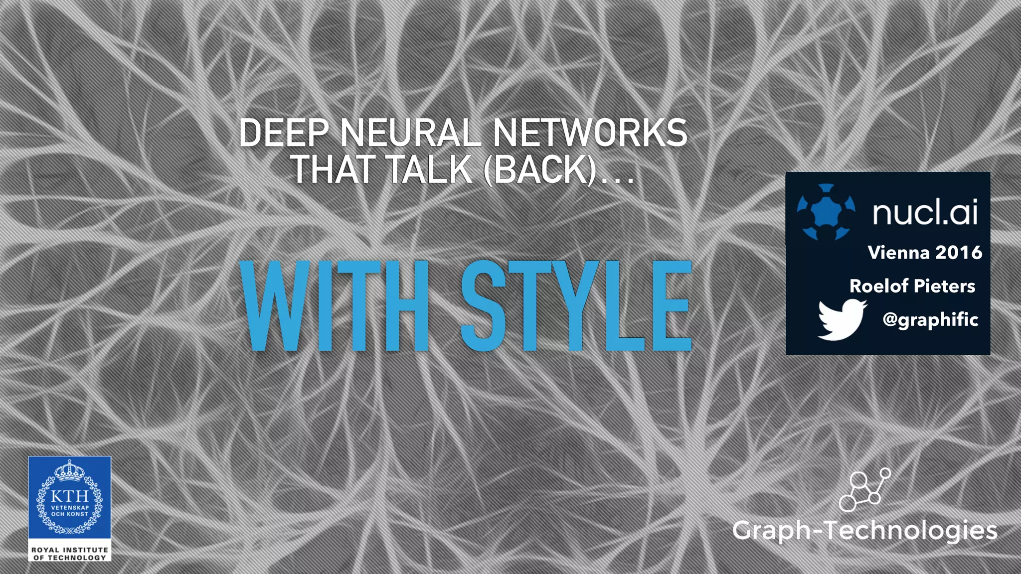 Deep Neural Networks that talk (Back)… with style | PPT