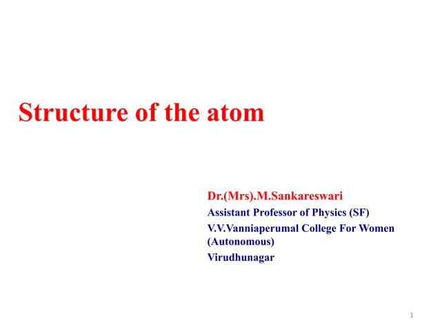 Atom model | PPT