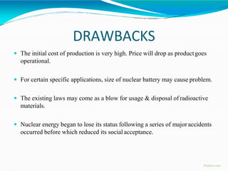 Nuclear battery-ppt | PPTX