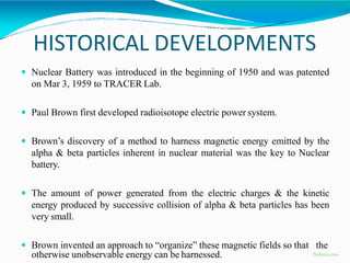 Nuclear battery-ppt | PPTX