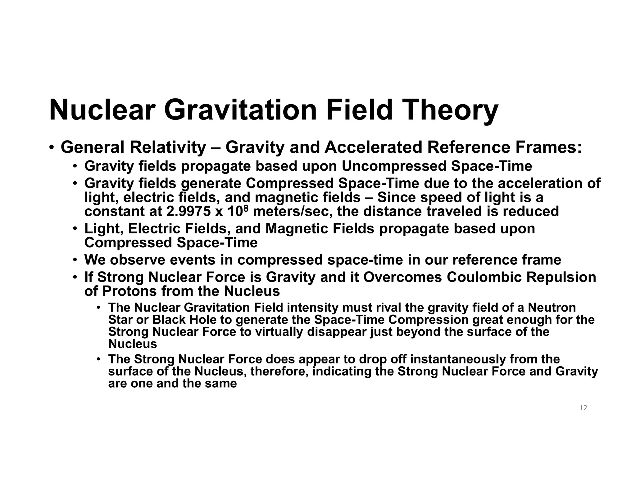 Nuclear Gravitation Field Theory Demonstrates Strong Nuclear Force is ...