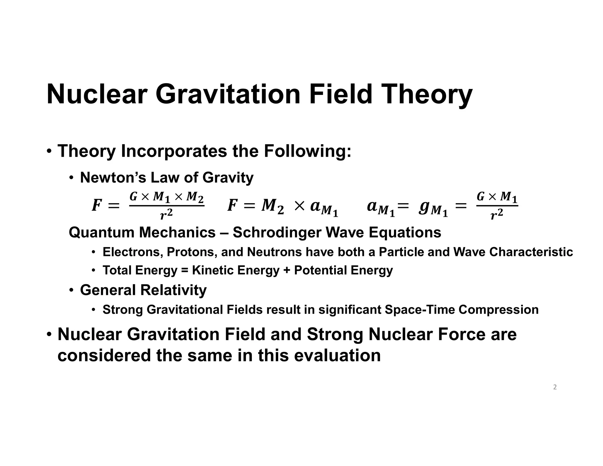 Nuclear Gravitation Field Theory Demonstrates Strong Nuclear Force is ...