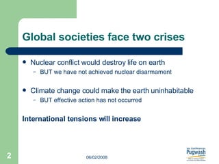 Nuclear Weapons and Climate Change | PPT