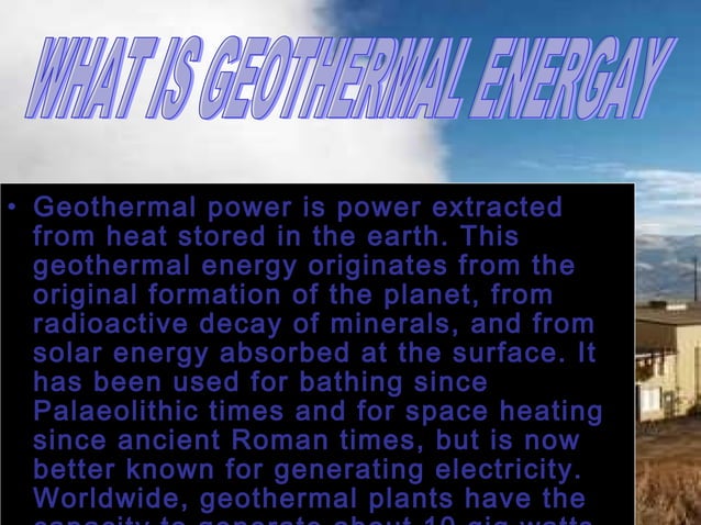 Nuclear And Geothermal Neeth And Sirsak | PPT