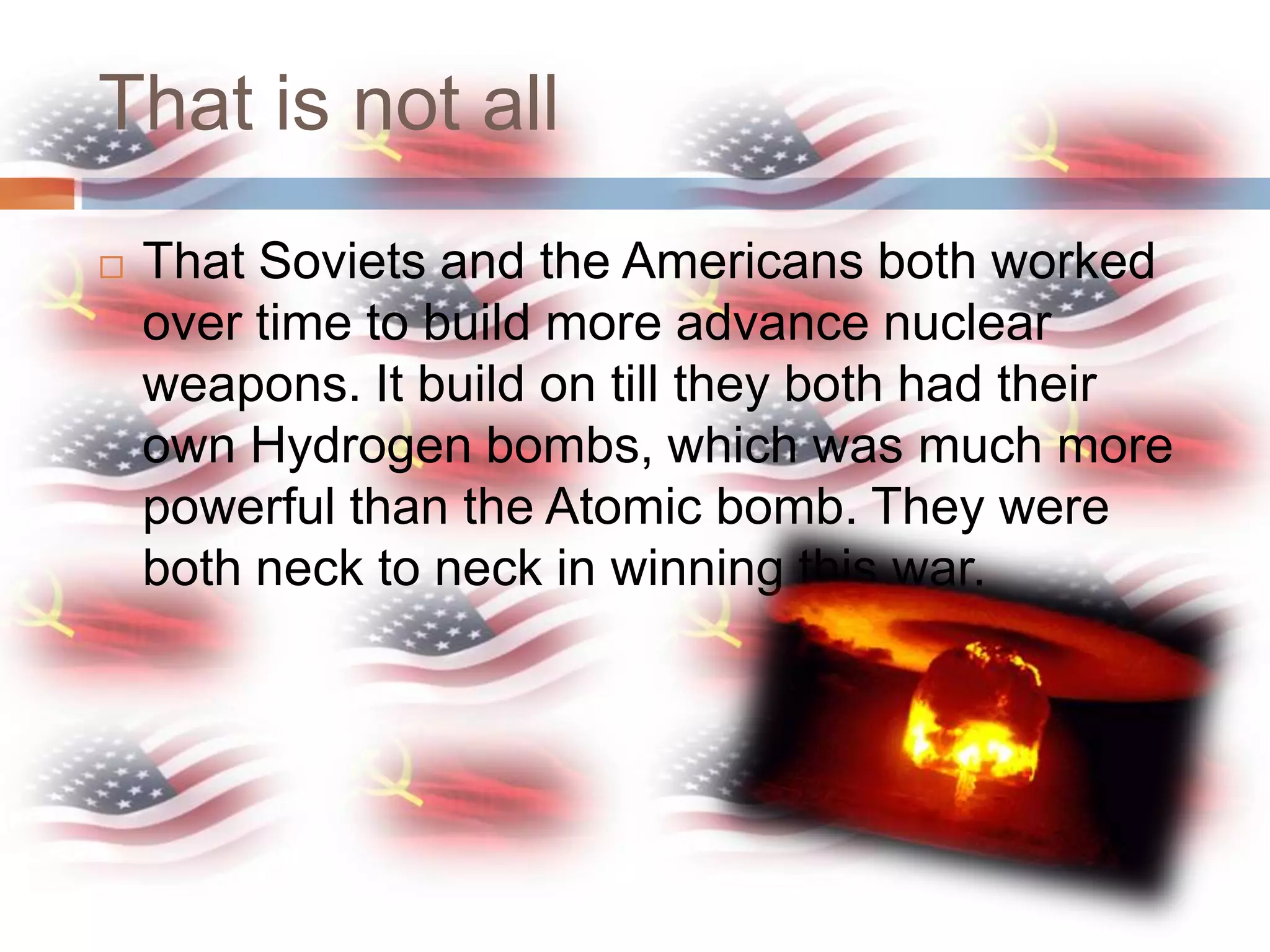 Nuclear arms race by diana | PPTX