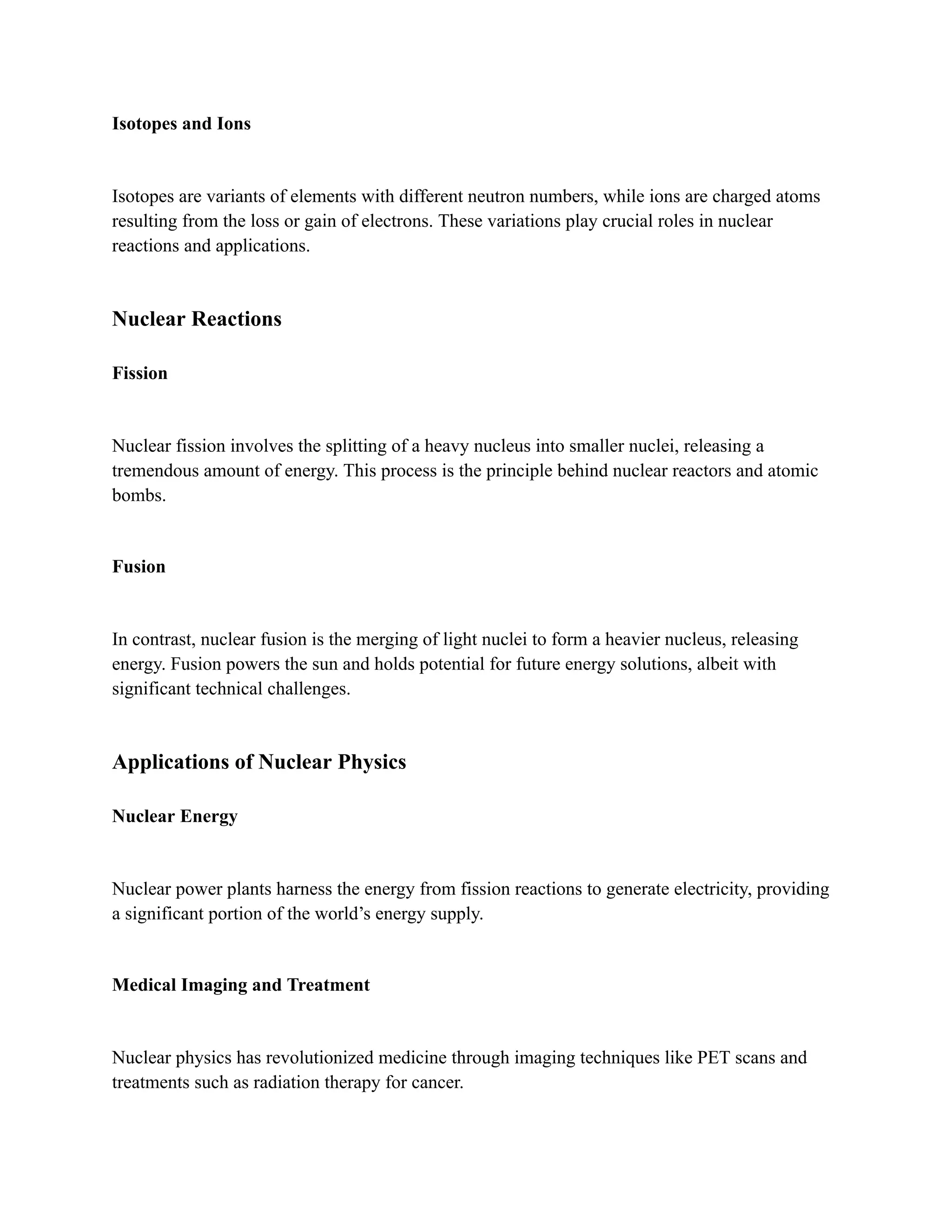 Nuclear Atomic Physics, quantum theory and nuclear reactions | PDF