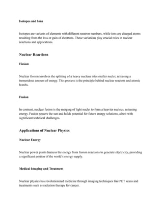 Nuclear Atomic Physics, quantum theory and nuclear reactions | PDF