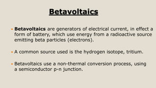Nuclear battery | PPTX