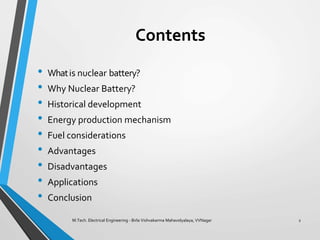 Nuclear battery | PPTX