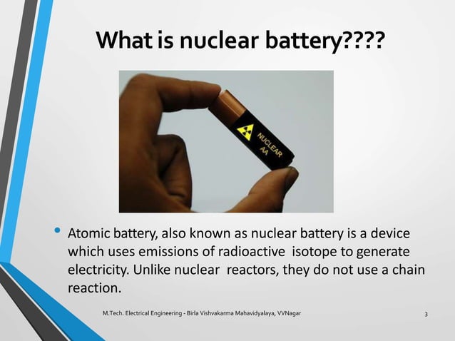 Nuclear battery | PPT