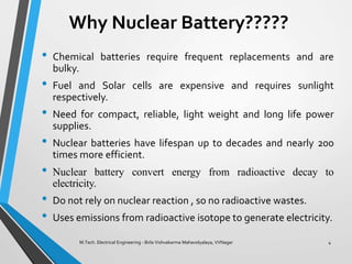 Nuclear battery | PPTX