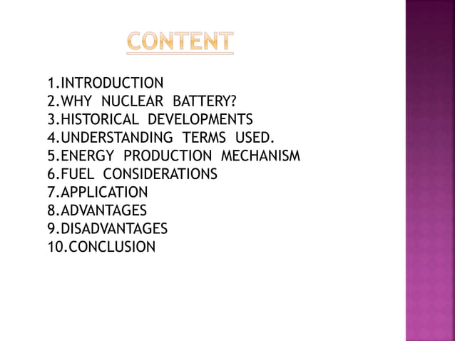 Nuclear battery | PPT