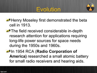 Nuclear battery by kasyap | PPT
