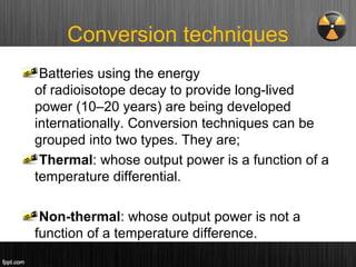 Nuclear battery by kasyap | PPT