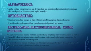 Nuclear battery-A power point presentation | PPTX