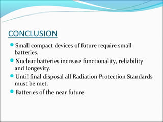 Nuclear battery (1) | PPT