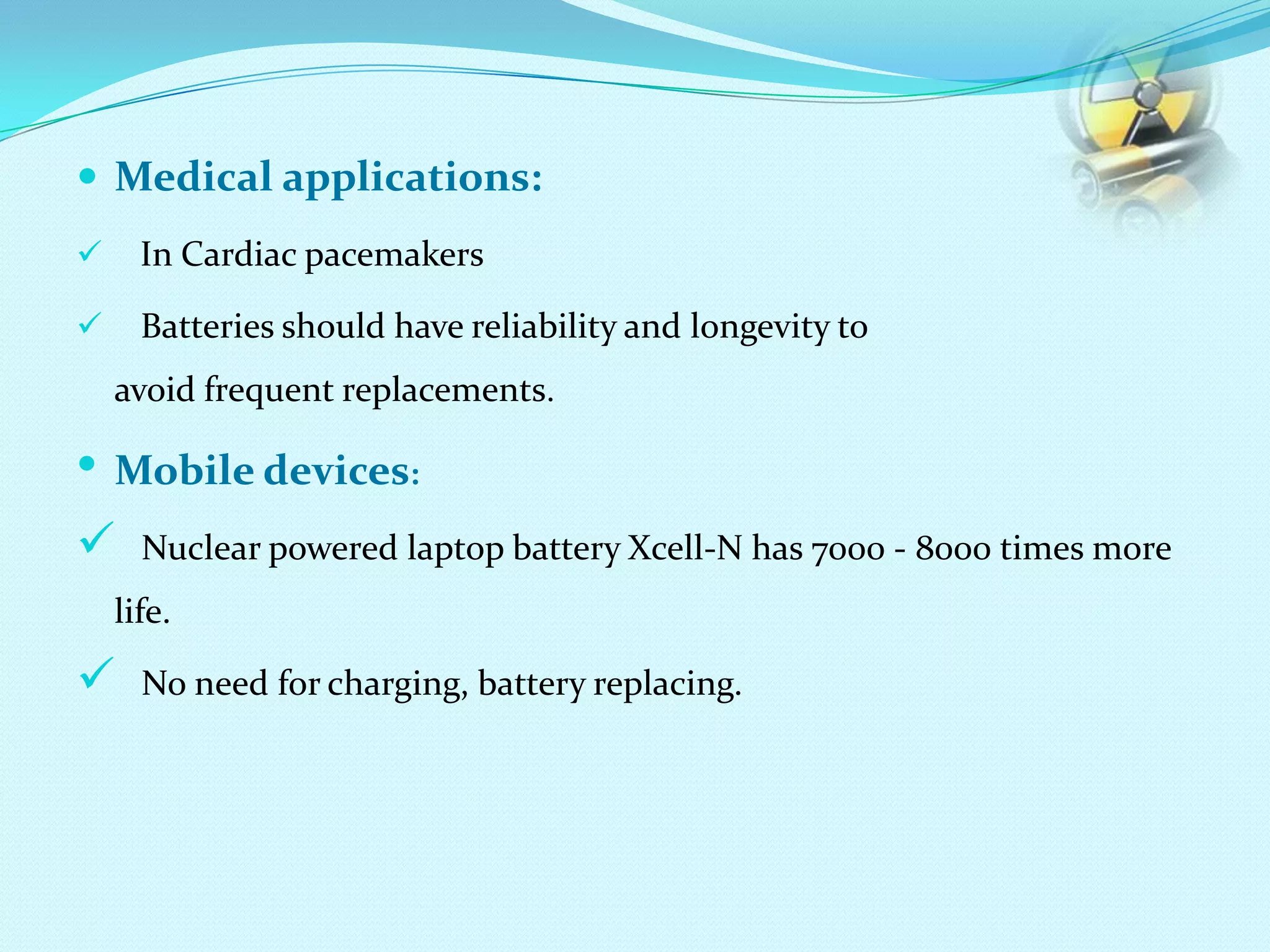 Nuclear battery ppt | PPTX