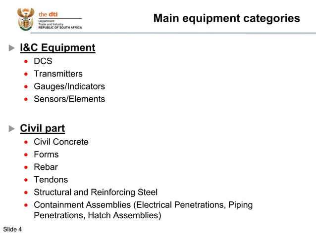 Nuclear bill of materials specification description | PPT