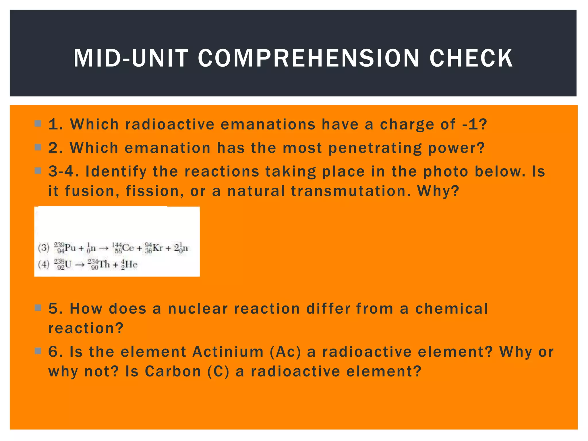 Nuclear Chemistry - New York State Regents | PPTX