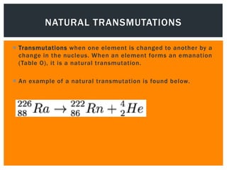 Nuclear Chemistry - New York State Regents | PPTX