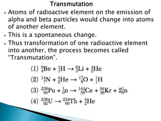 Nuclear chemistry of the particles | PPTX