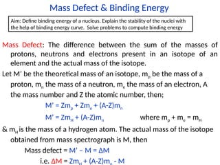 Nuclear decay and mass defect in nuclear chemistry.pptx