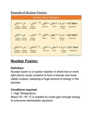 Introduction to Nuclear Chemistry include nuclear fission & Nuclear ...