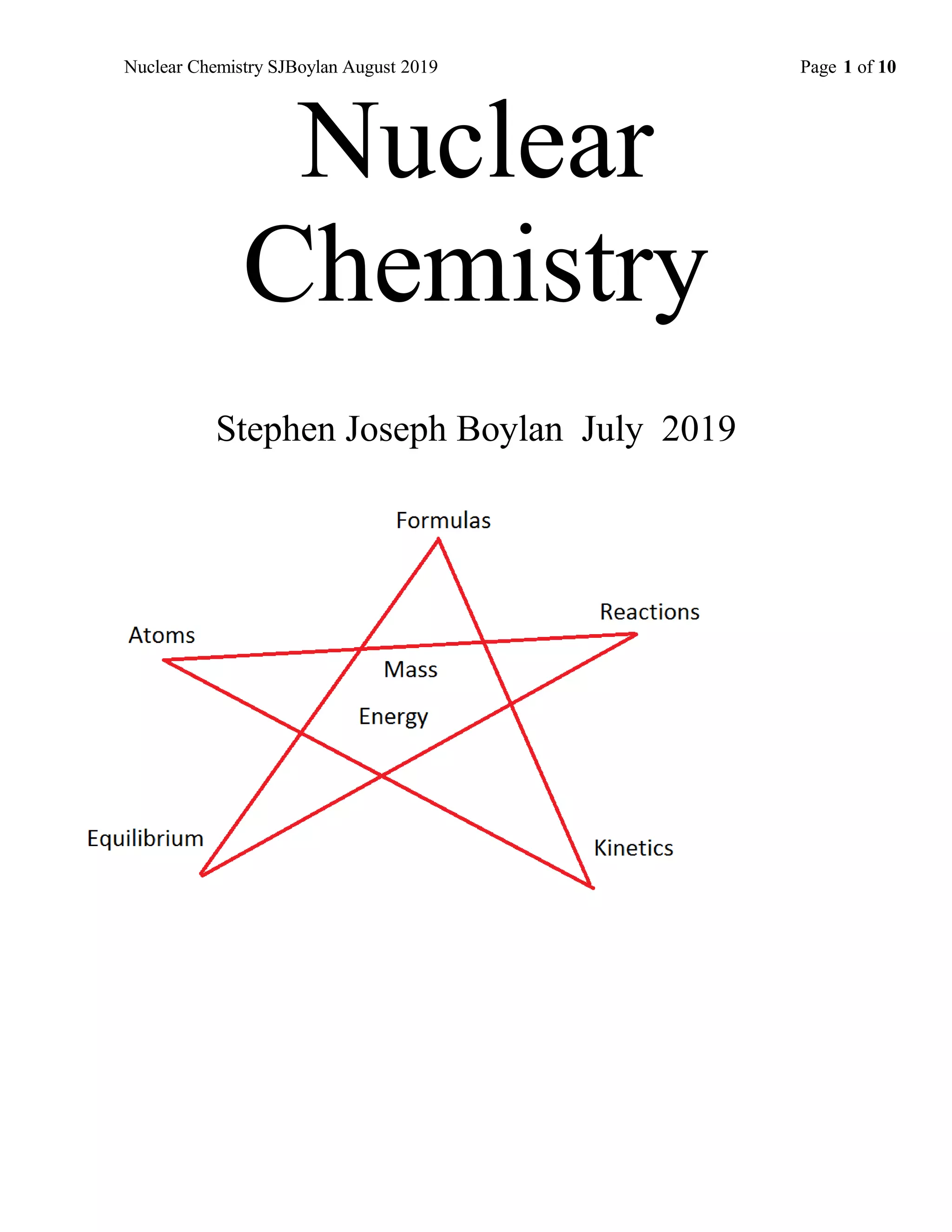 Nuclear Chemistry 01a | DOC