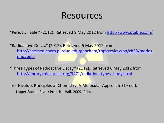 Nuclear chemistry and radioactive decay | PPTX