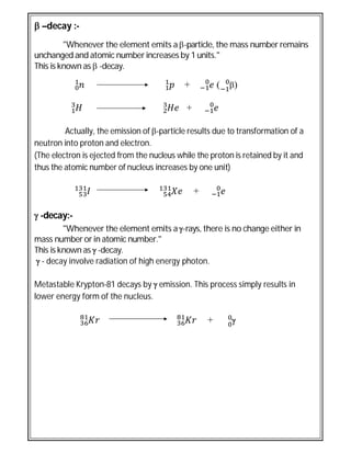 Nuclear chemistry | PDF