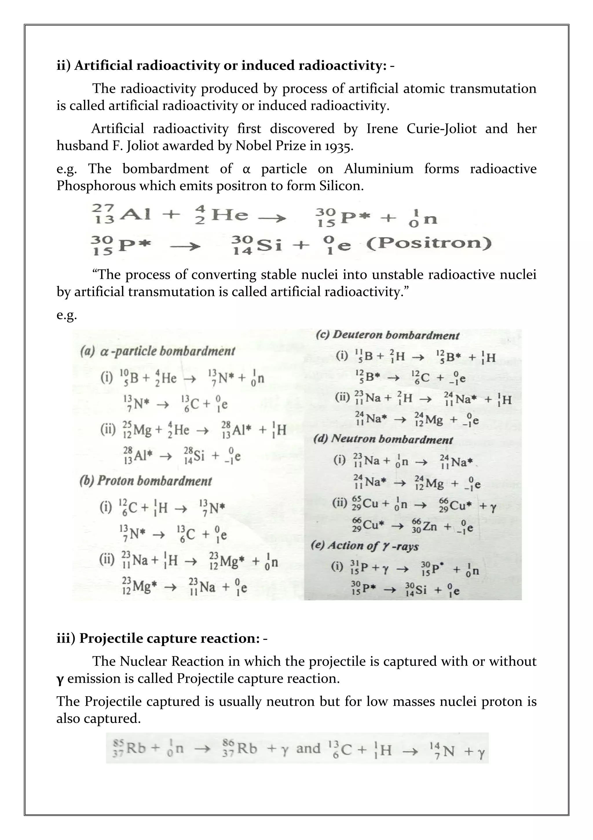 Nuclear chemistry B.Sc.III | PDF