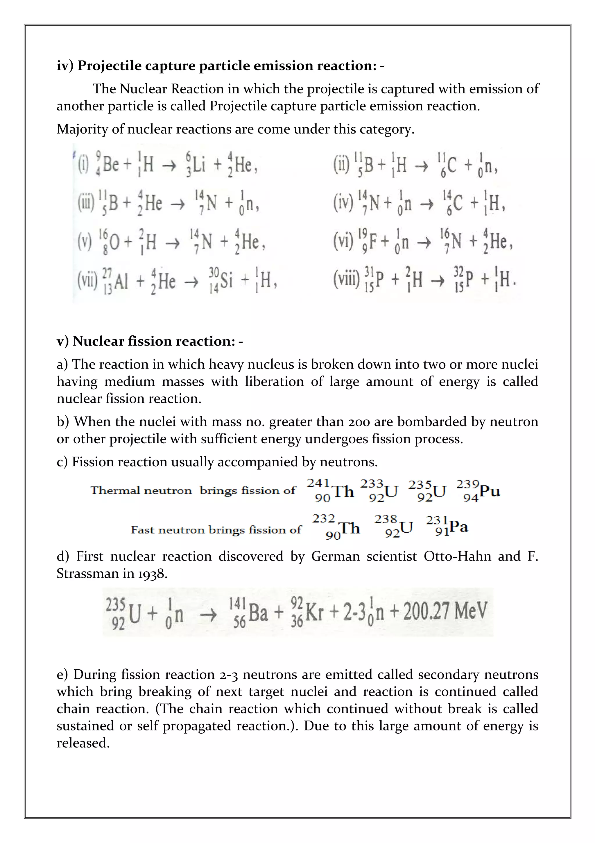 Nuclear chemistry B.Sc.III | PDF