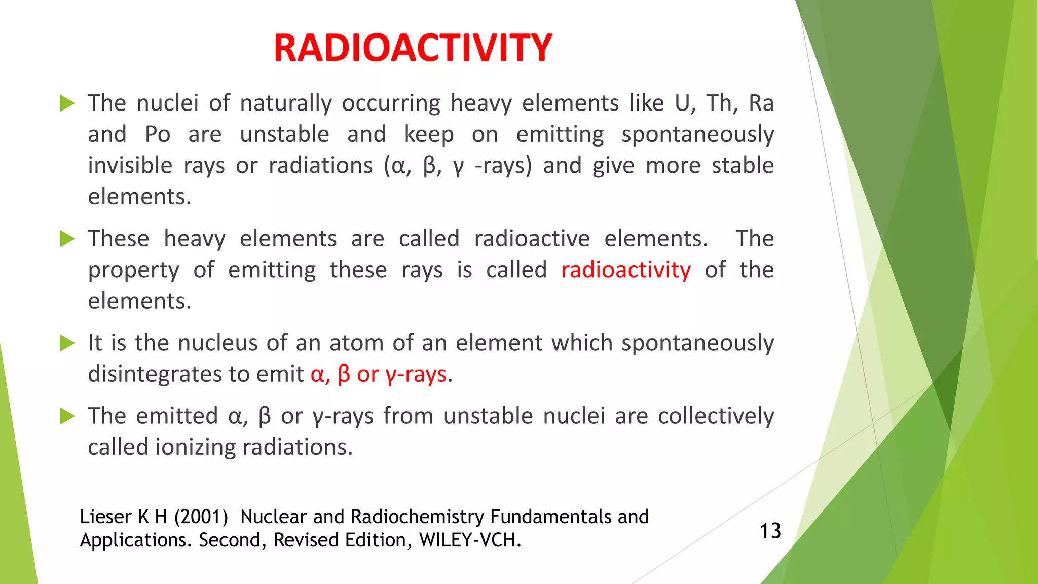 Nuclear chemistry and Radioactivity | PPTX