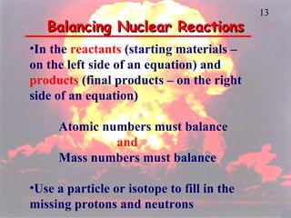 Nuclear chem ppt | PPT | Chemistry | Science