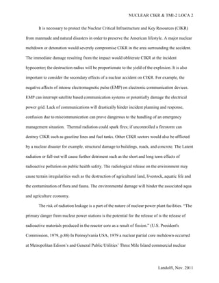 Nuclear Reactors, Materials, and Waste CIKR Sector: Case Study of the ...