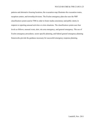 Nuclear Reactors, Materials, and Waste CIKR Sector: Case Study of the ...