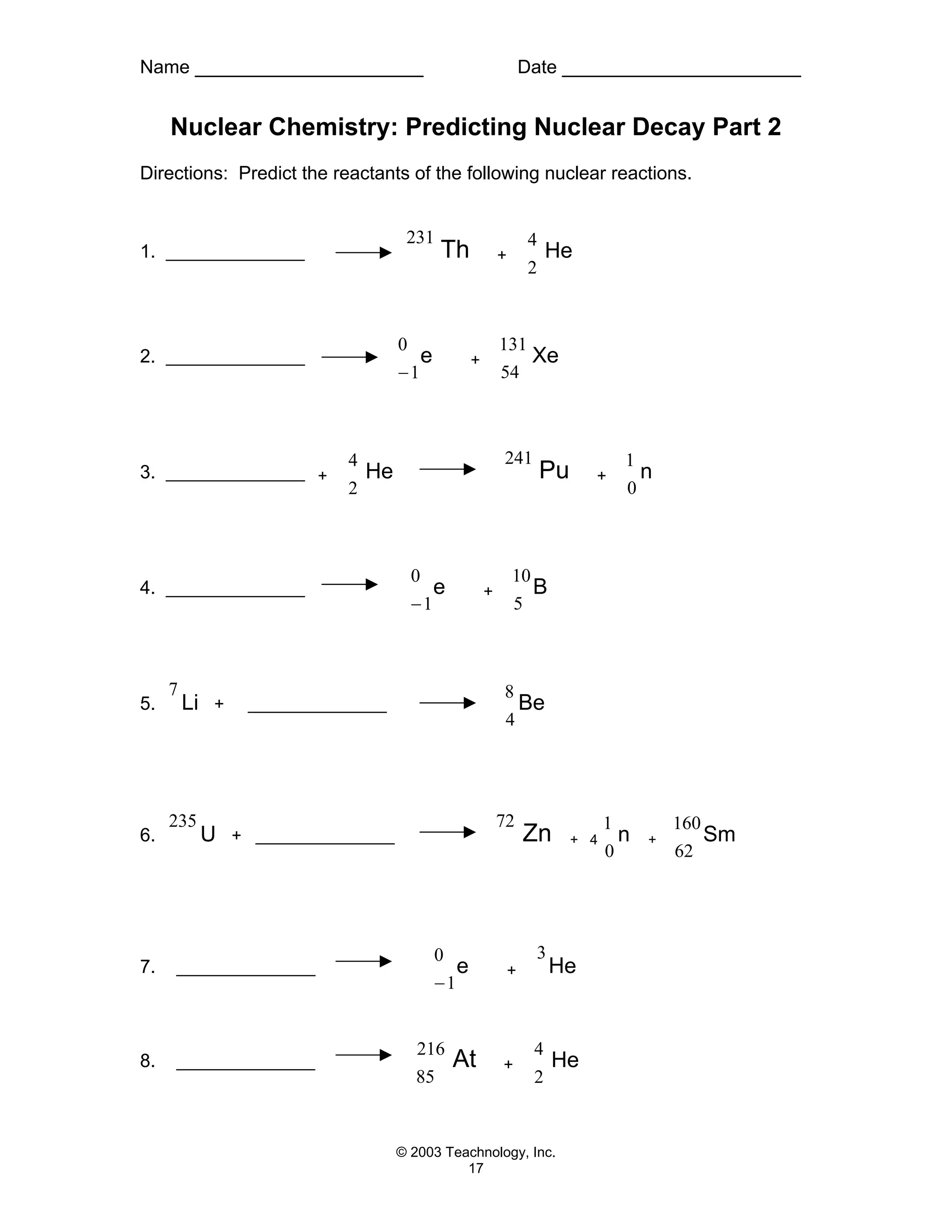 Nuclear Decay | PDF