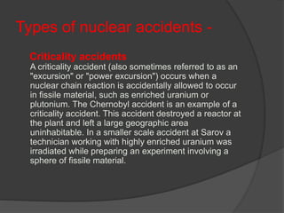 Nuclear disaster | PPTX