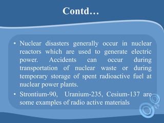 Nuclear disasters | PPTX