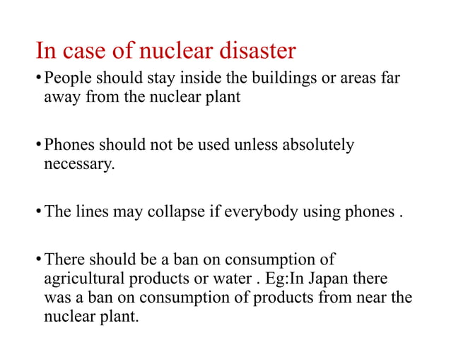 Nuclear disasters | PPTX | Environment | Science