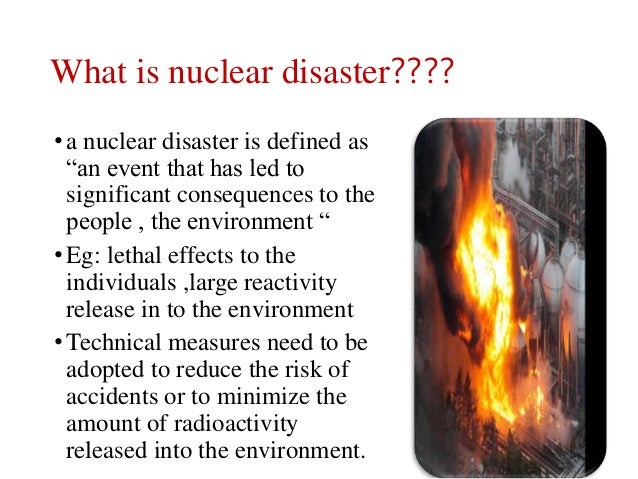 Nuclear disasters