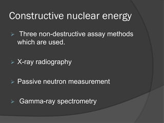 Nuclear energy | PPTX