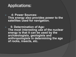 Nuclear energy | PPTX