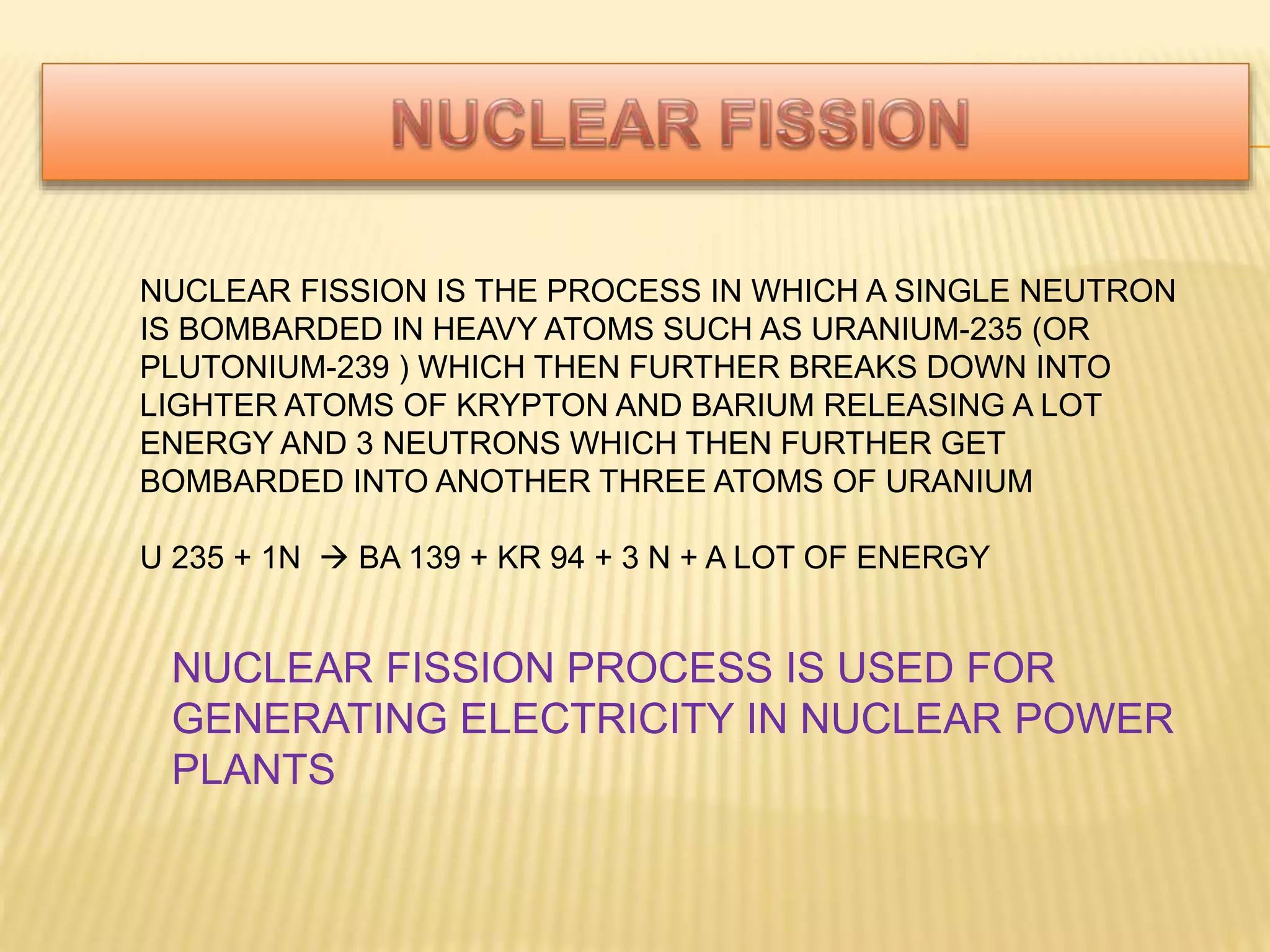 Nuclear energy (fission and fusion of elements) | PPTX | Chemistry ...