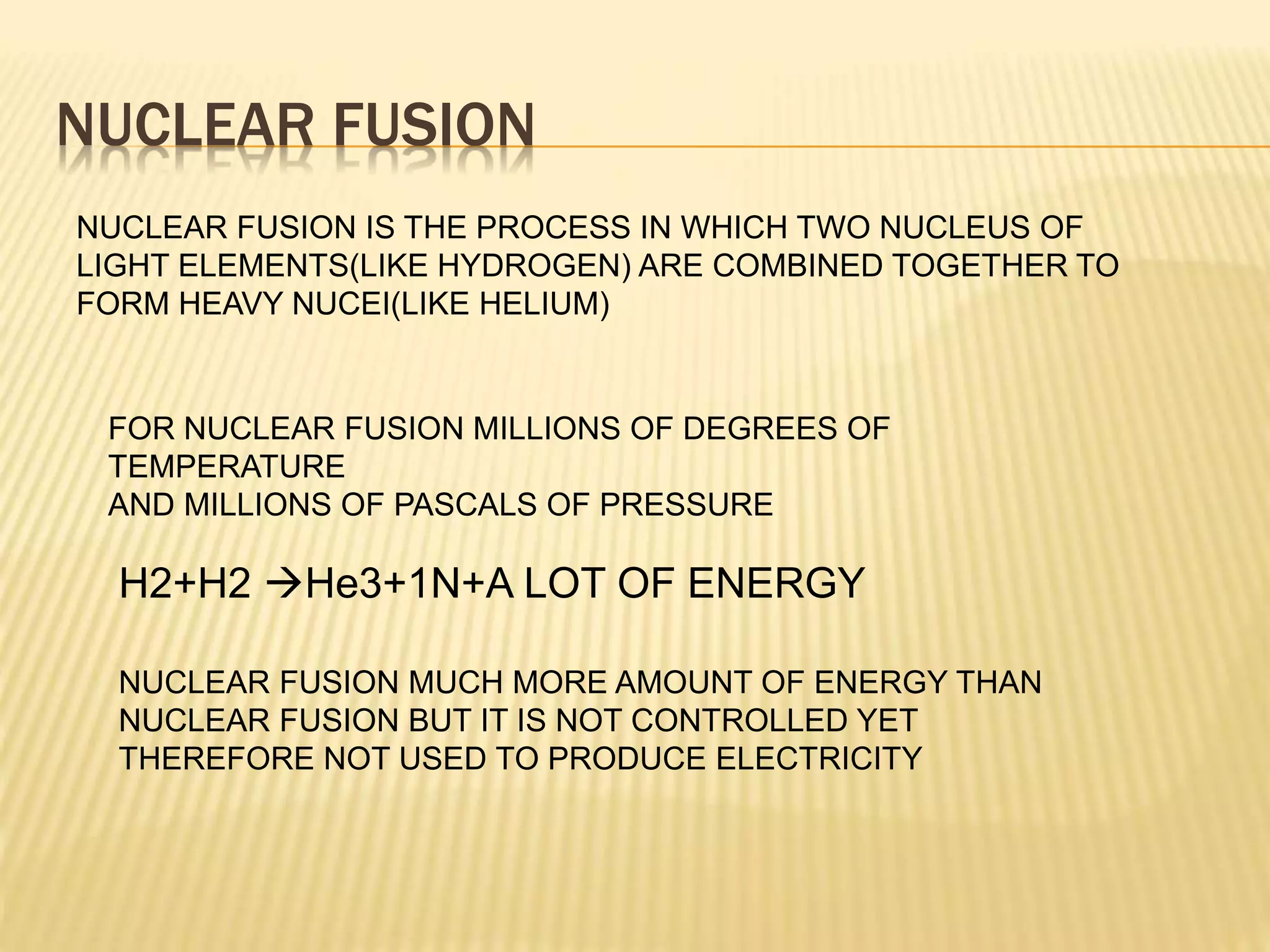 Nuclear energy (fission and fusion of elements) | PPTX | Chemistry ...